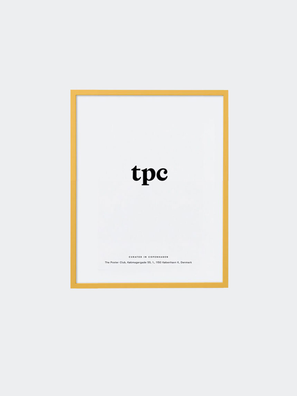 Yellow Wood Frame 40x50 - The Poster Club