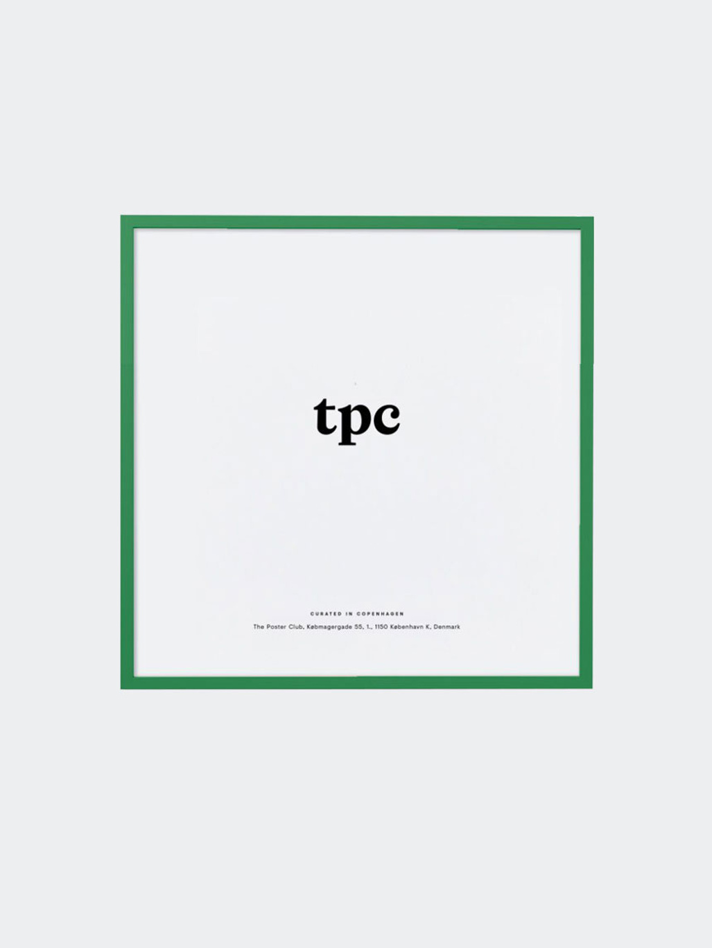 Green Wood Frame 50x50 - The Poster Club